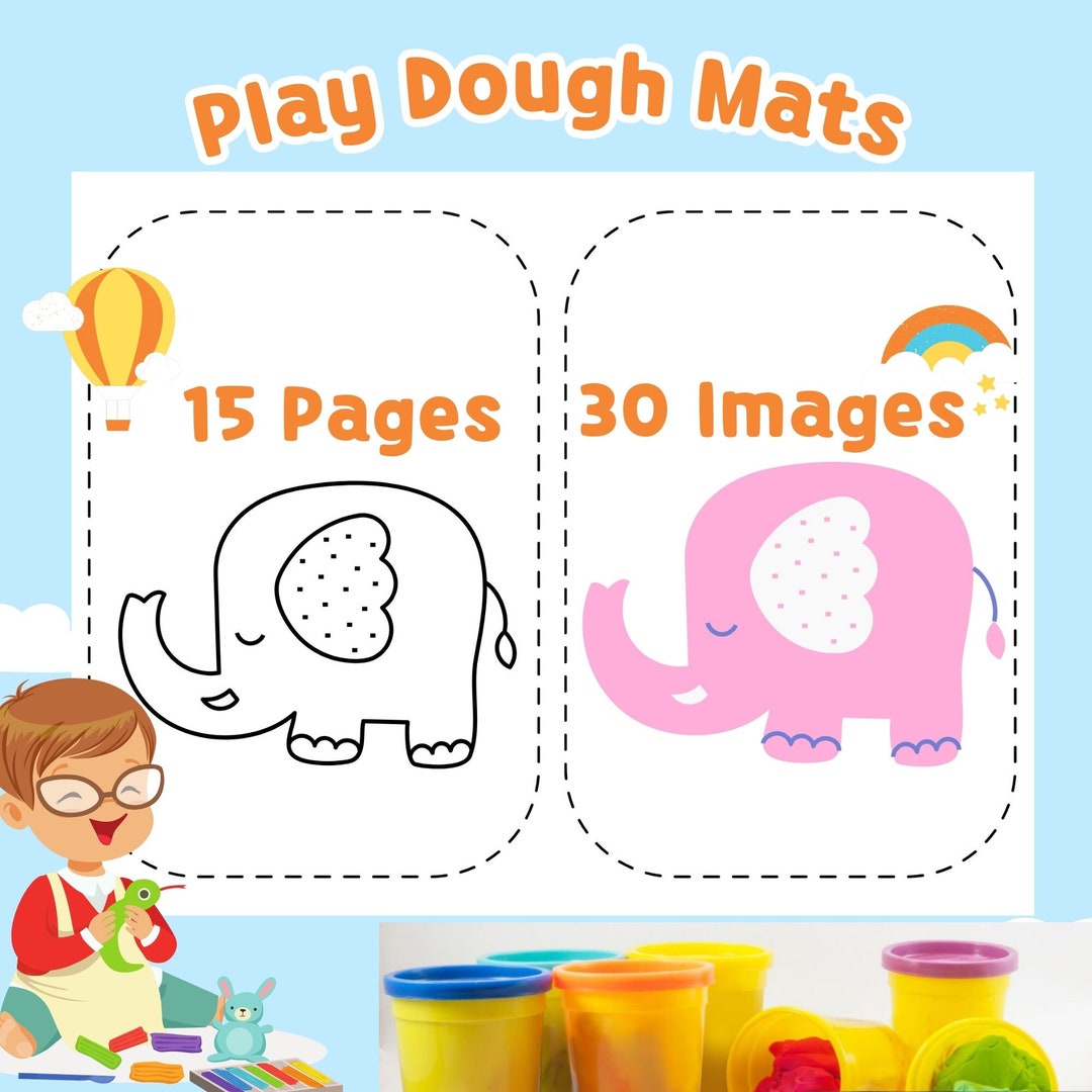 Playdough Mats - 30 Images Across 15 Pages With Dual Designs for ...