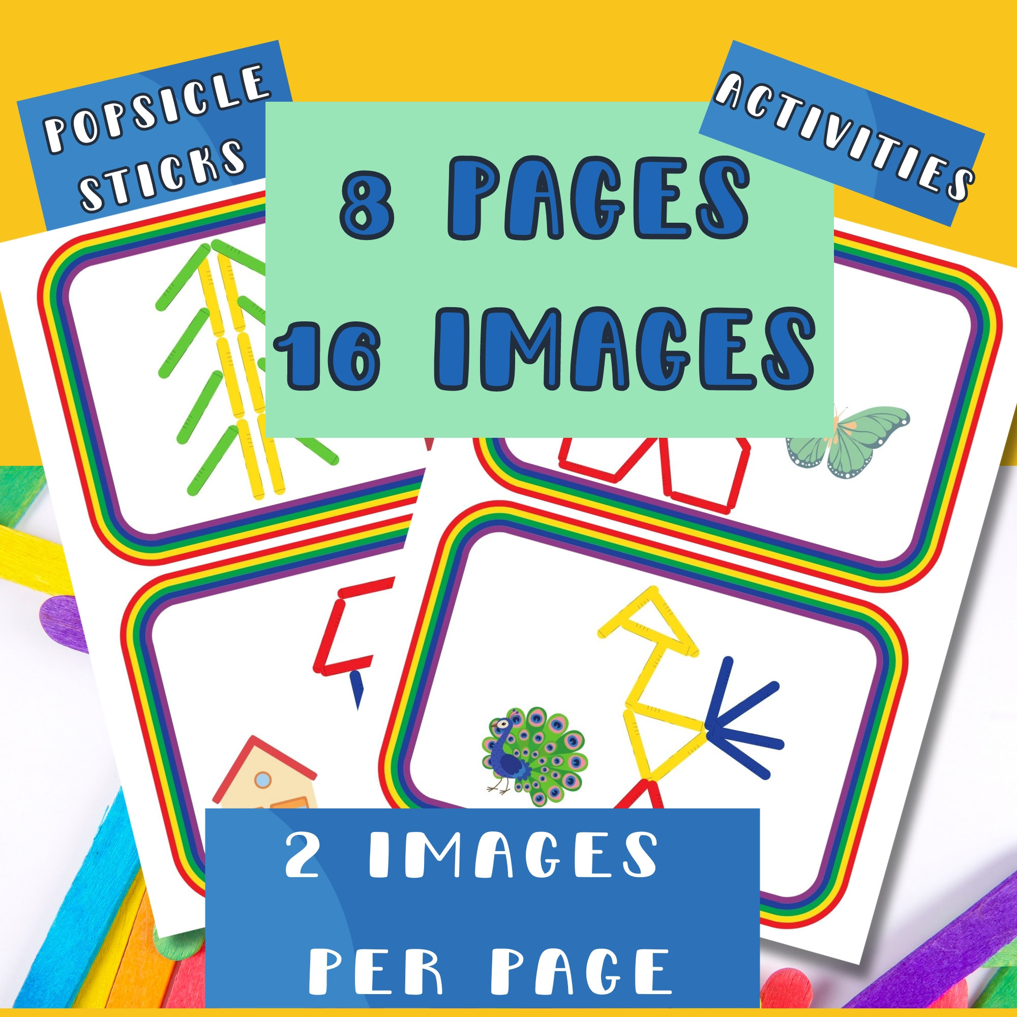 Popsicle Stick Creations / Popsicle and Plastic Stick Activities ...