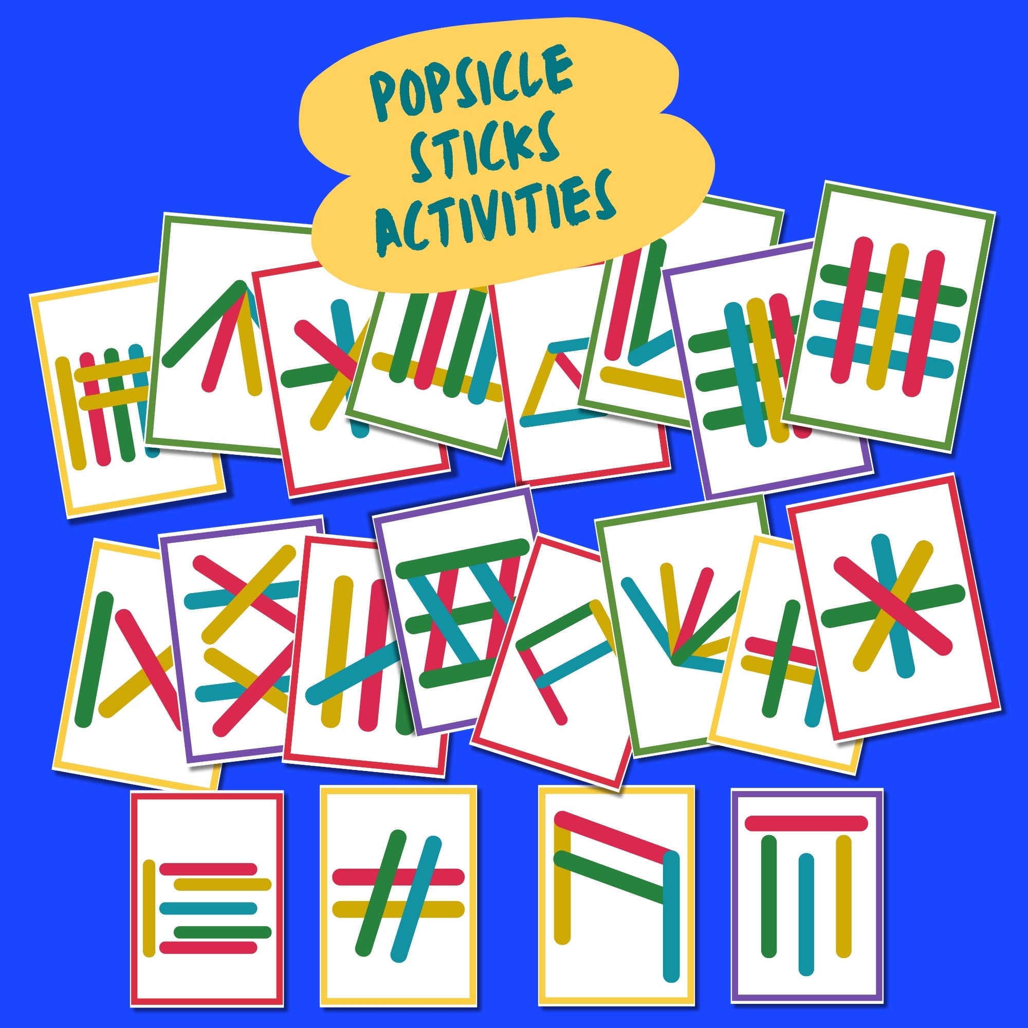 Popsicle Stick Crafting Guide - Selectable A5 or US Letter Printables ...