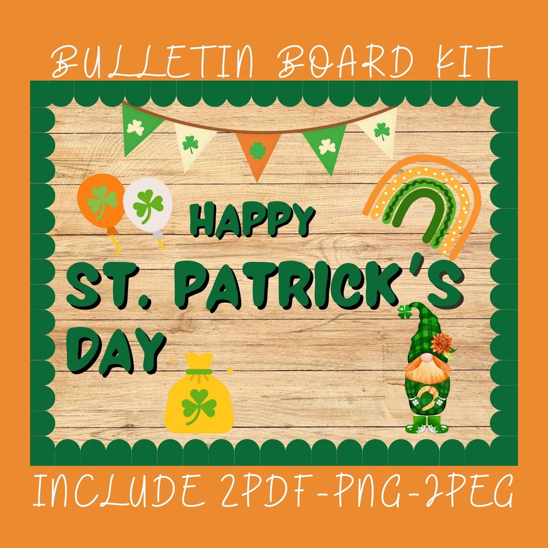 St Patrick's Day Bulletin Board/ March Classroom Bulletin Board/ St ...