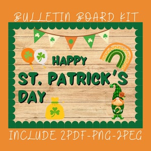 St Patrick's Day Bulletin Board/ March Classroom Bulletin Board/ St ...