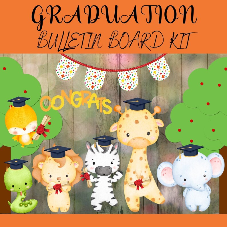 Graduation Bulletin Board Kit/graduation Bulletin Board/elementary ...