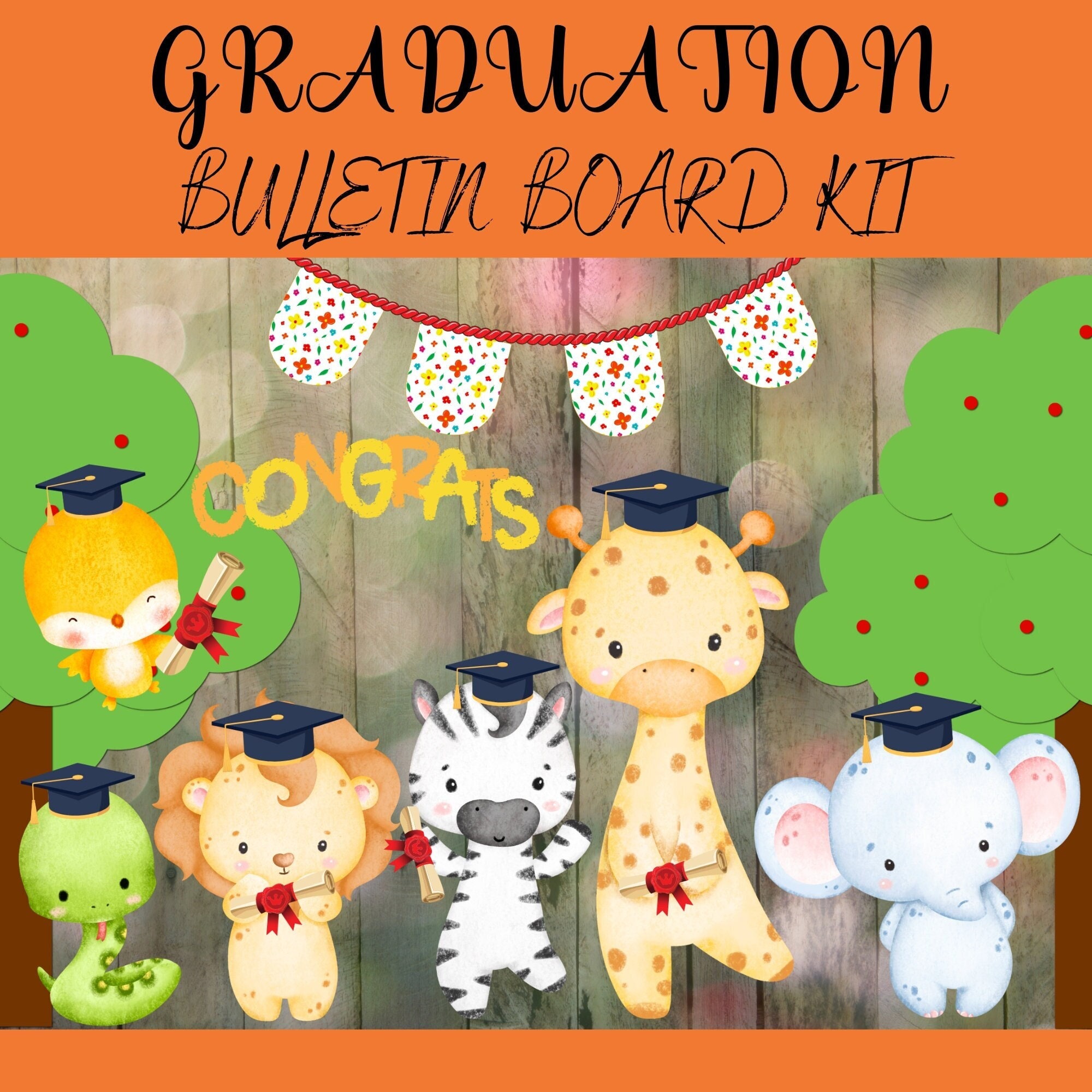 Graduation Bulletin Board Kit/graduation Bulletin Board/elementary ...