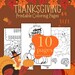 Printable Thanksgiving 10 Coloring Pages / Turkey Day Fun / 10 - Etsy