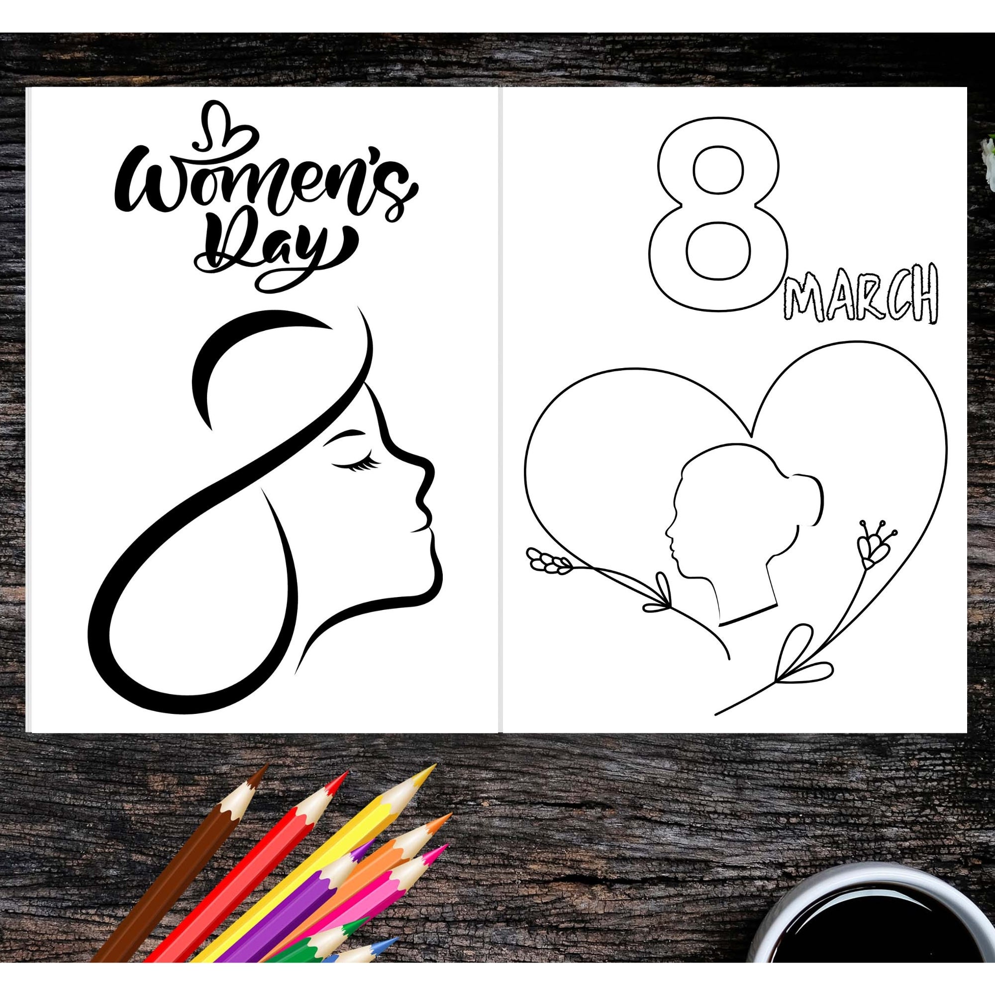 Feminist Coloring Pages/ Girl Power Coloring Pages/ Feminist Printable ...