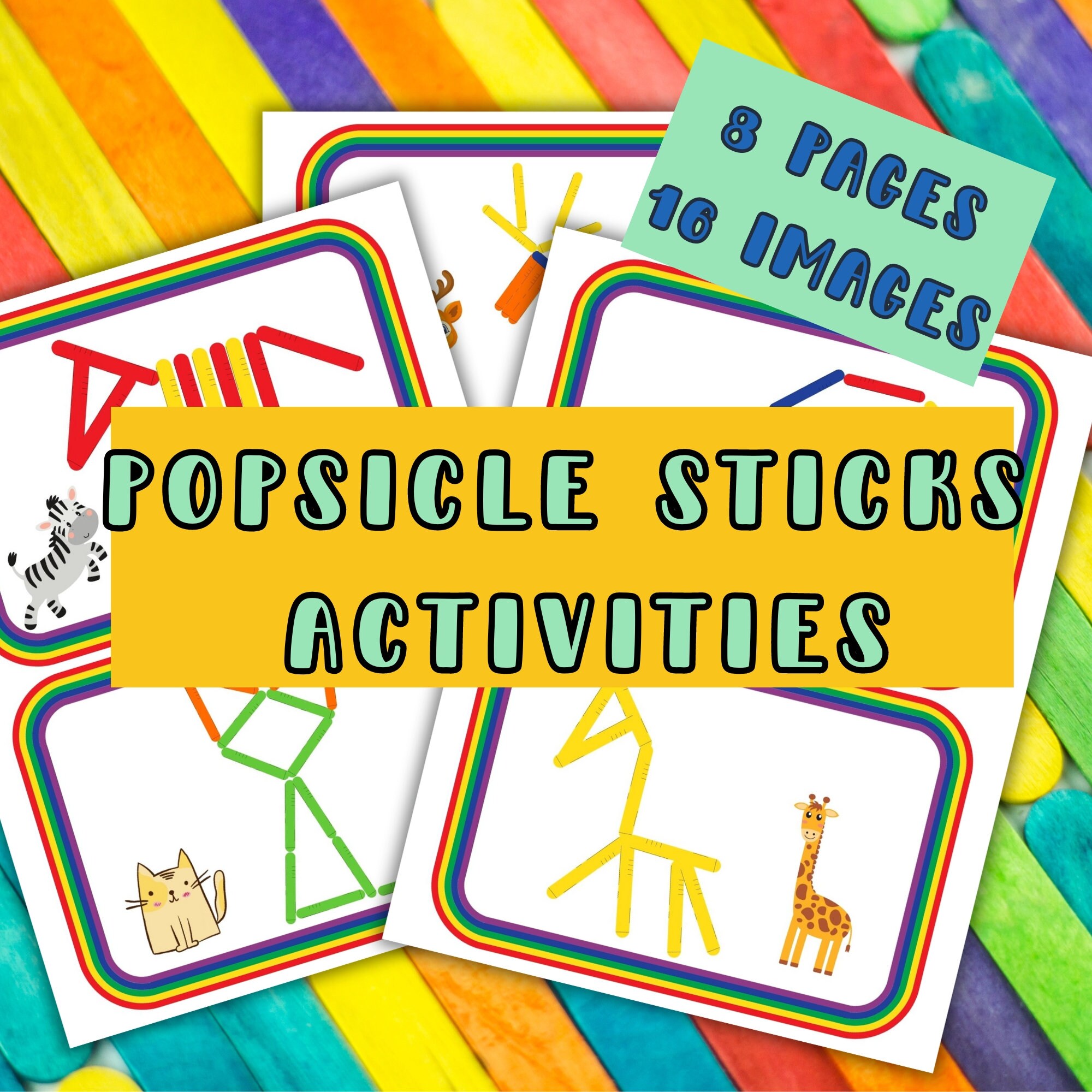 Popsicle Stick Creations / Popsicle and Plastic Stick Activities ...