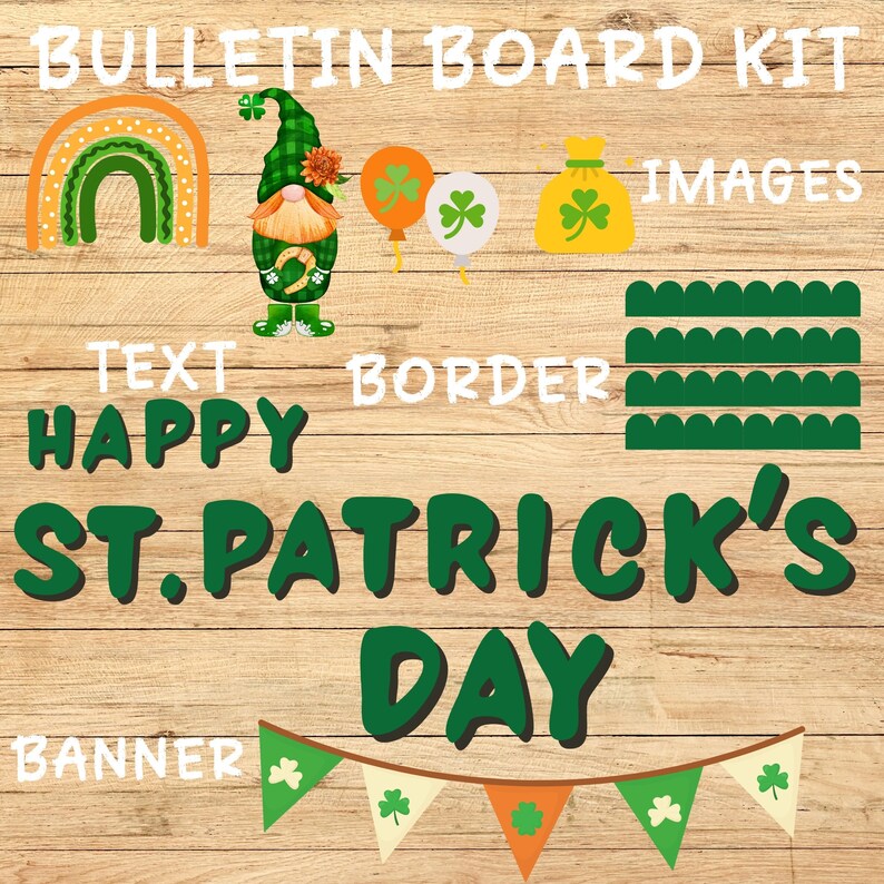 St Patrick's Day Bulletin Board/ March Classroom Bulletin Board/ St ...