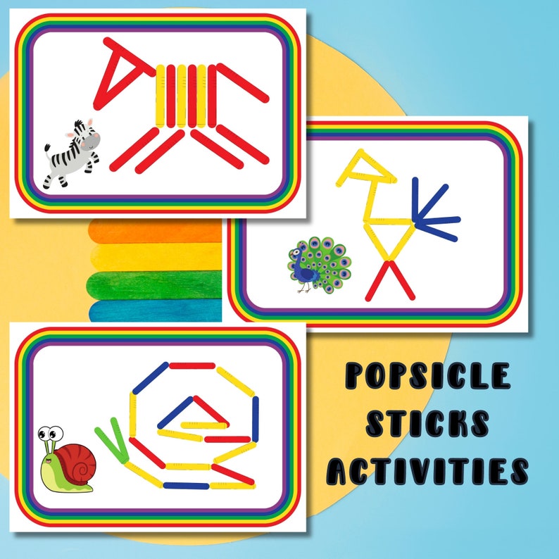 Popsicle Stick Creations / Popsicle and Plastic Stick Activities ...