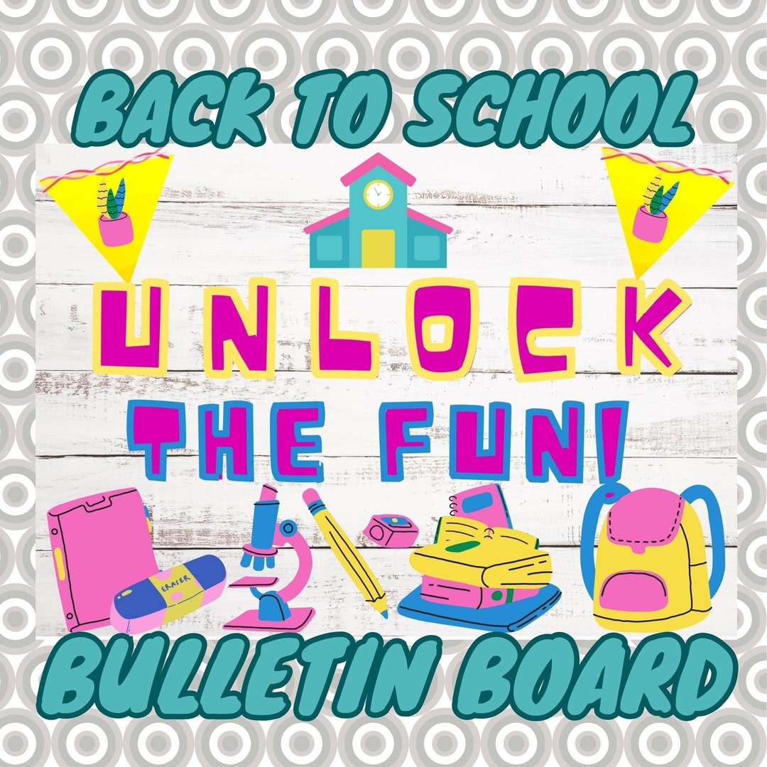 Back to School Bulletin Board Kit/back to School Bulletin Board ...