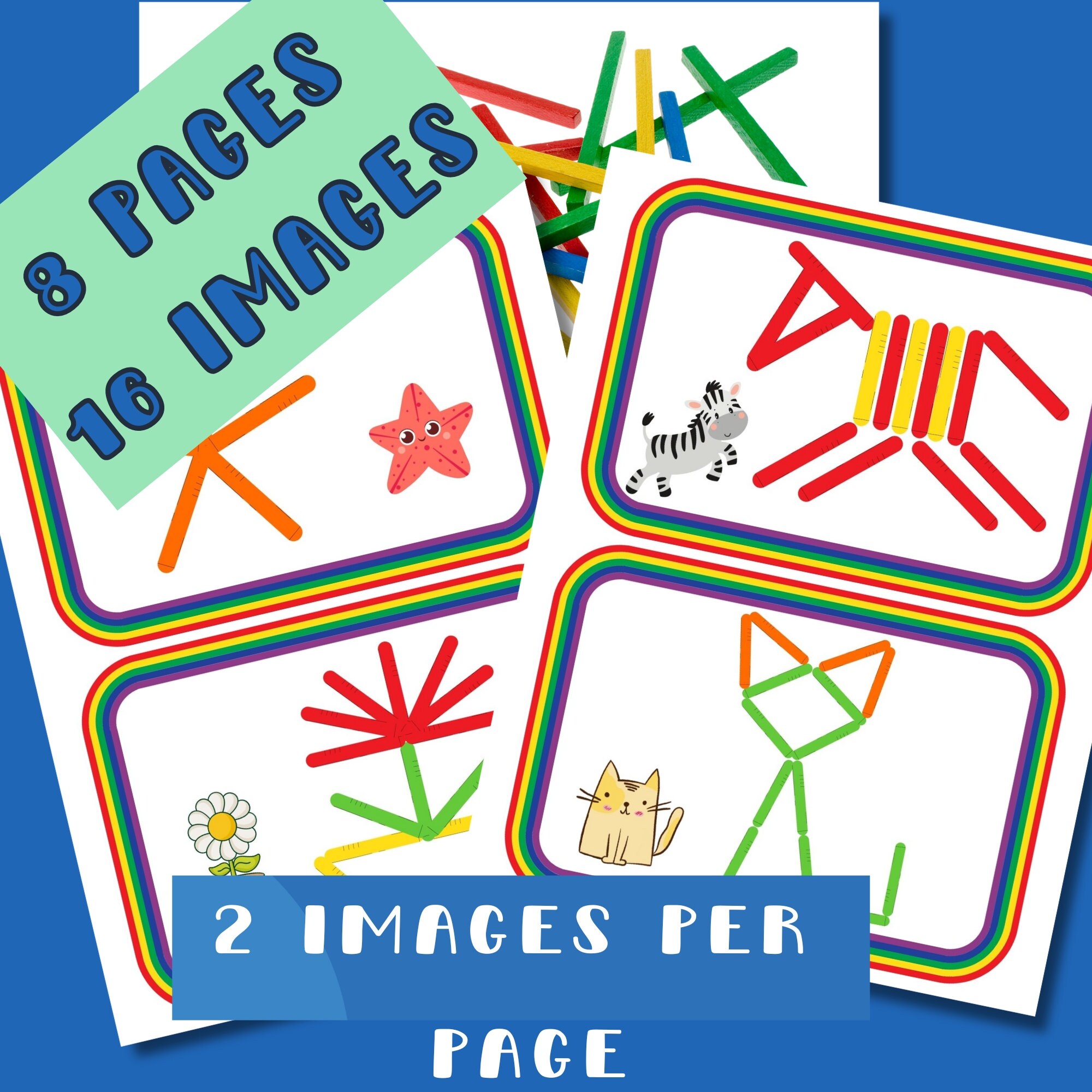 Popsicle Stick Creations / Popsicle and Plastic Stick Activities ...