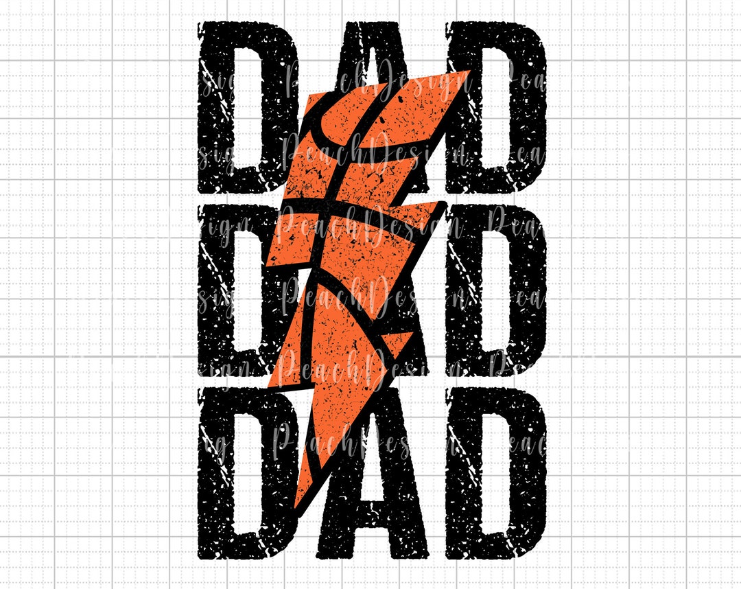 Basketball Dad PNG, Dad Sublimation, Dad Lighting Bolt Png, Basketball ...