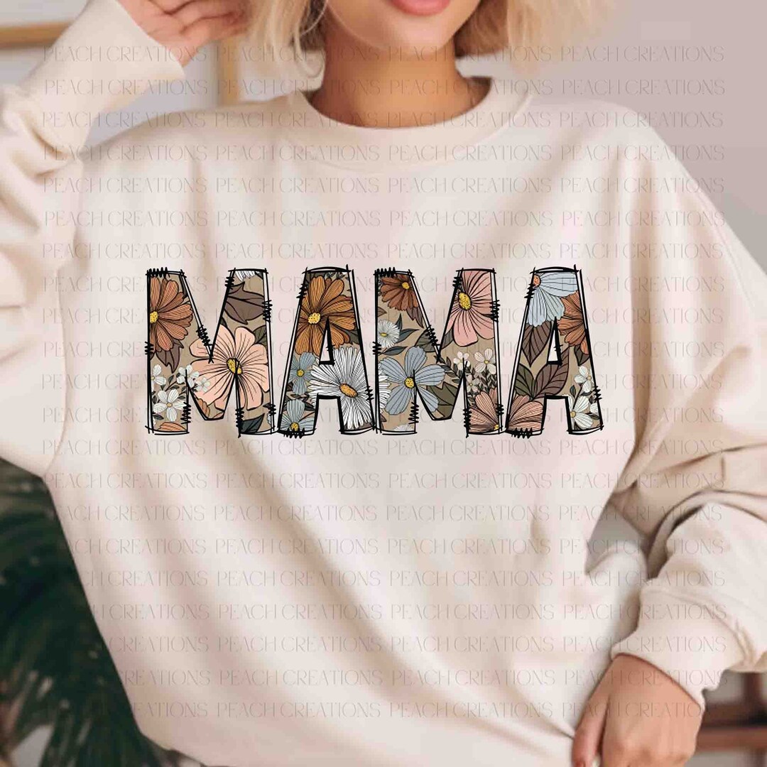 Retro Mama PNG, Floral Mama Png, Vintage Mama Png, Mother's Day Png ...