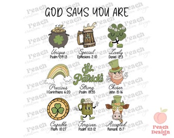 God Says I Am St Patrick's Day Png, Shamrock St Patricks Day Png ...