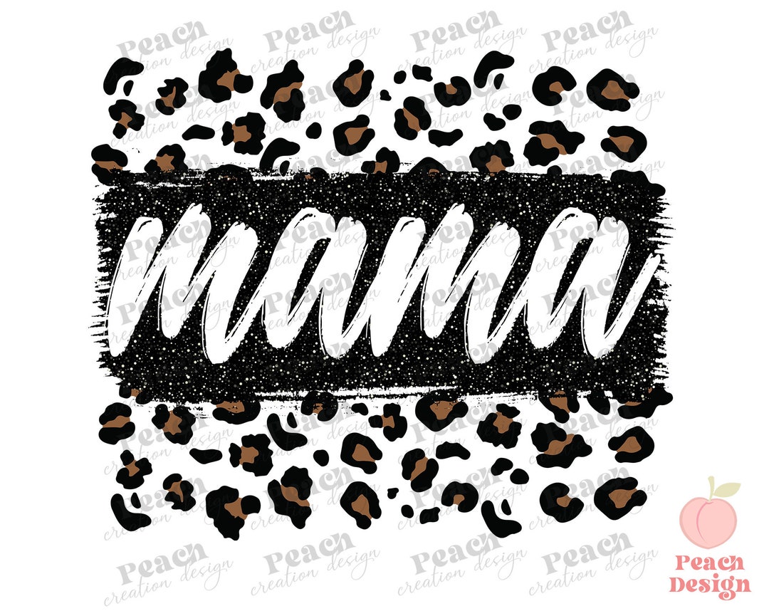 Leopard Mama Brush, Leopard Mama Png, Leopard Brush Png, Mother's Day ...