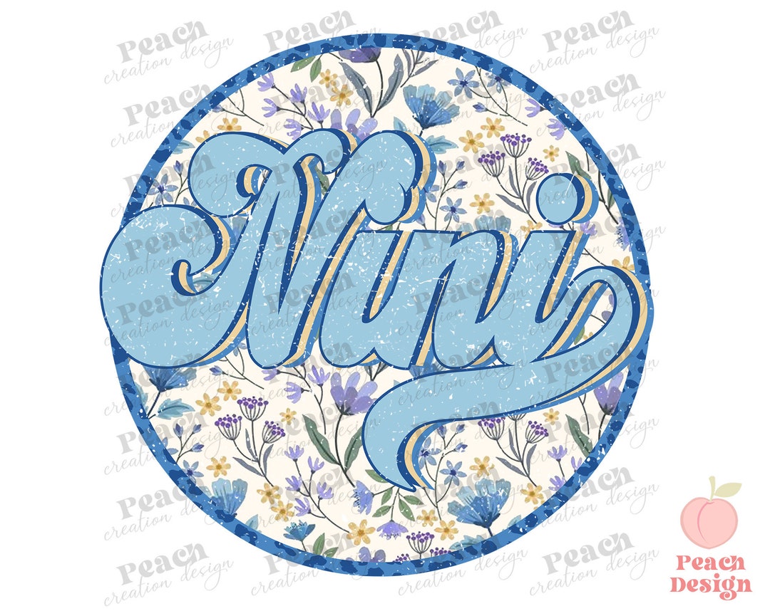 Floral Nini PNG, Retro Mom Png, Mama Png, Boho Mama Png, Mom ...