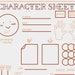 Simple OC Character Sheet Blank Template Printable - Etsy UK
