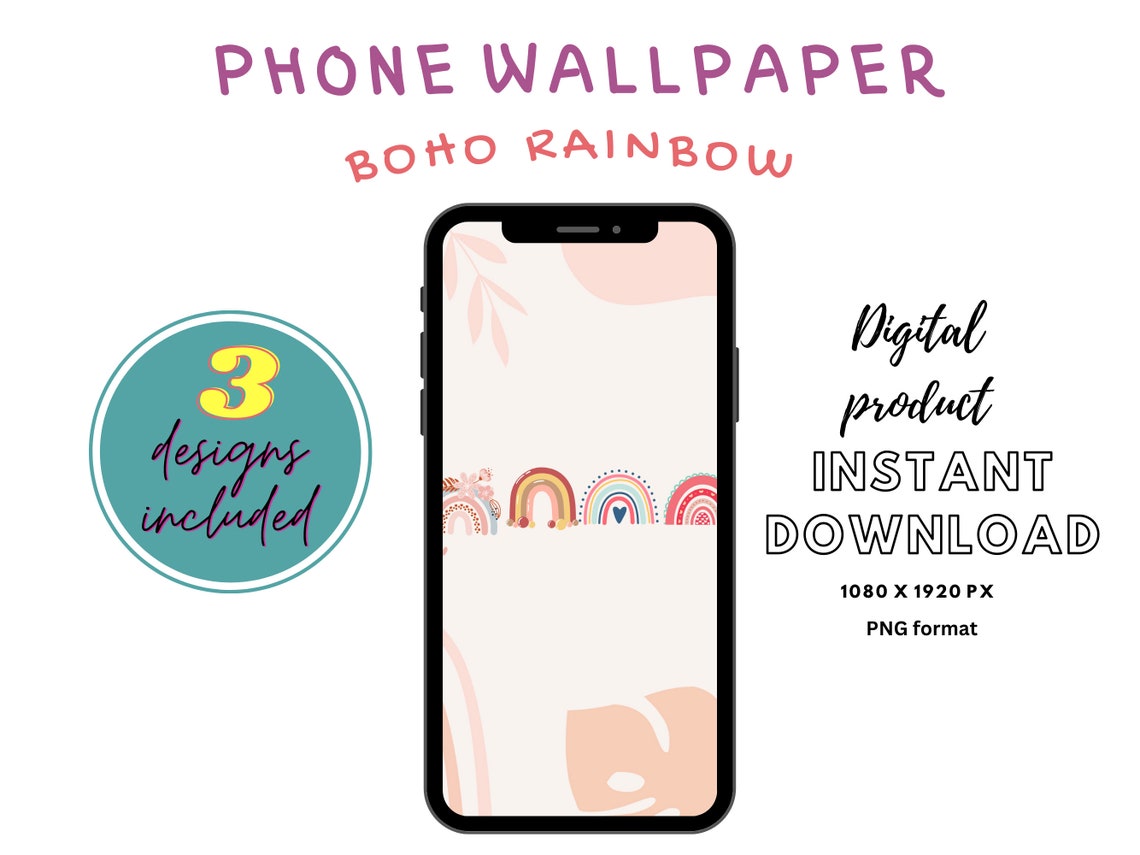 Boho Aesthetic Digital Phone Wallpaper, Digital Art, Phone Background ...
