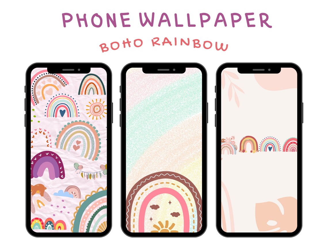 Boho Aesthetic Digital Phone Wallpaper, Digital Art, Phone Background ...