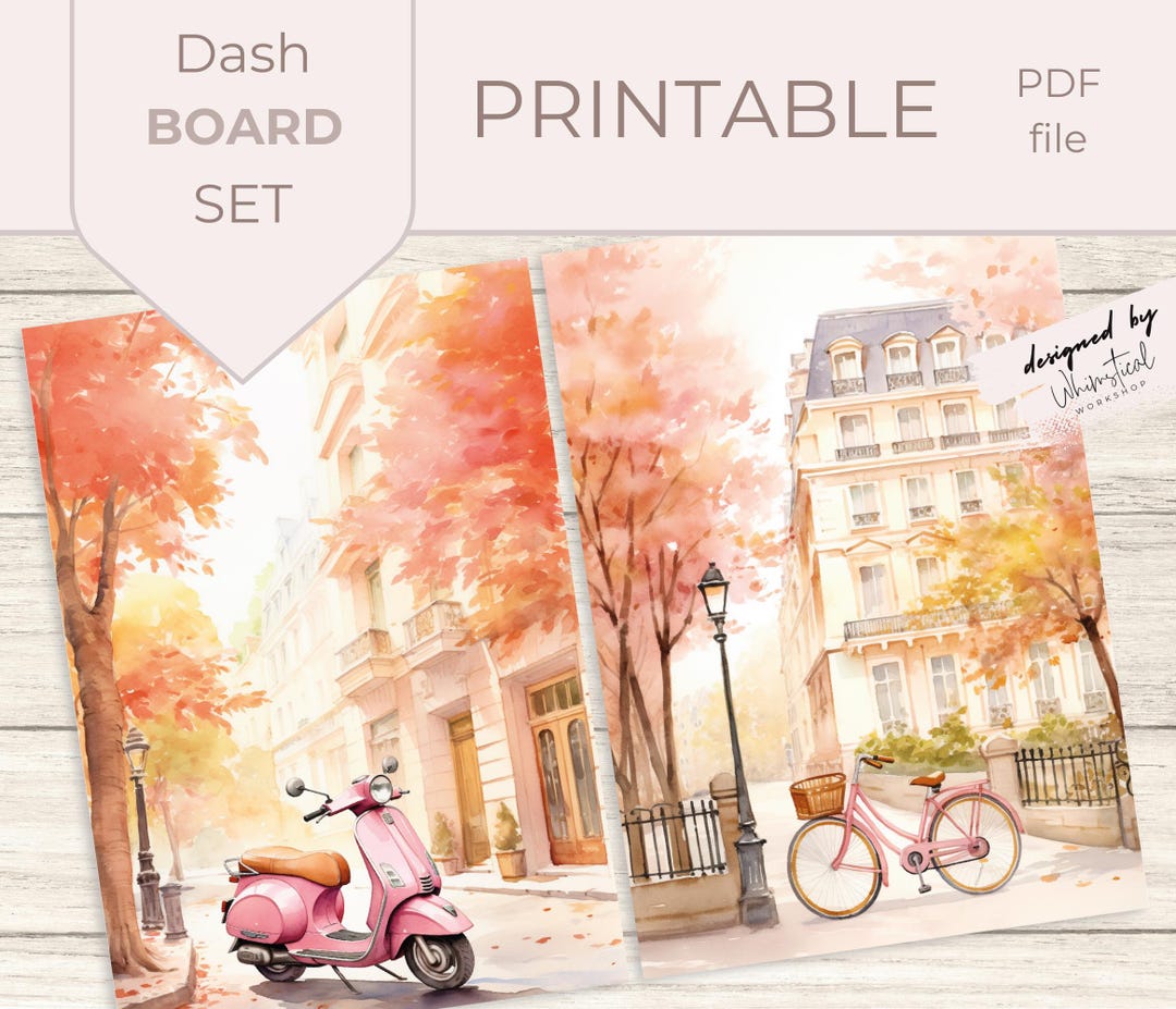 Fall Planner Dashboard Printable: Autumn Leaves Design (A5, B6 ...