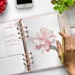 A5 Flower Planner Dashboard, Printable Planner Cover, Watercolor Flower ...