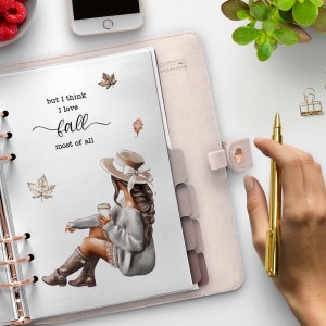 Fall Planner Dashboard A5 Planner Dashboard Autumn Aesthetic Planner ...