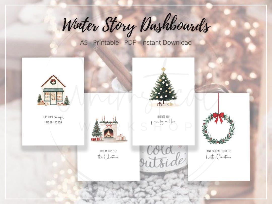 Christmas Planner Dashboards Printable - A5 Winter Inserts | Festive ...