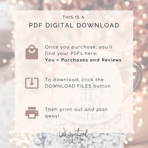 Christmas Holiday Dashboard Printable for A5 Planner, Festive Planner ...