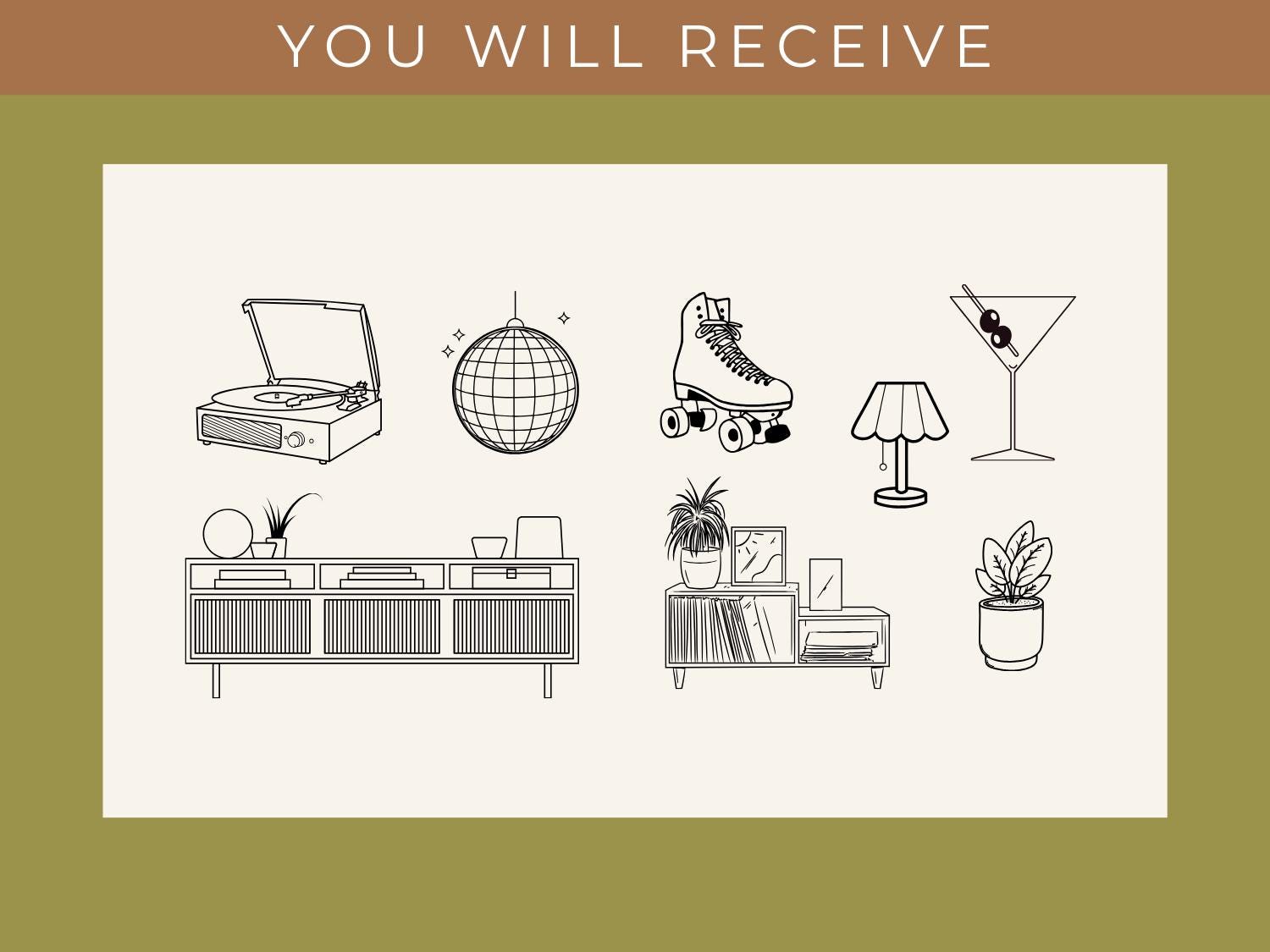 Mid-century Modern Vintage Logo Kit | Branding Canva Kit for Small ...