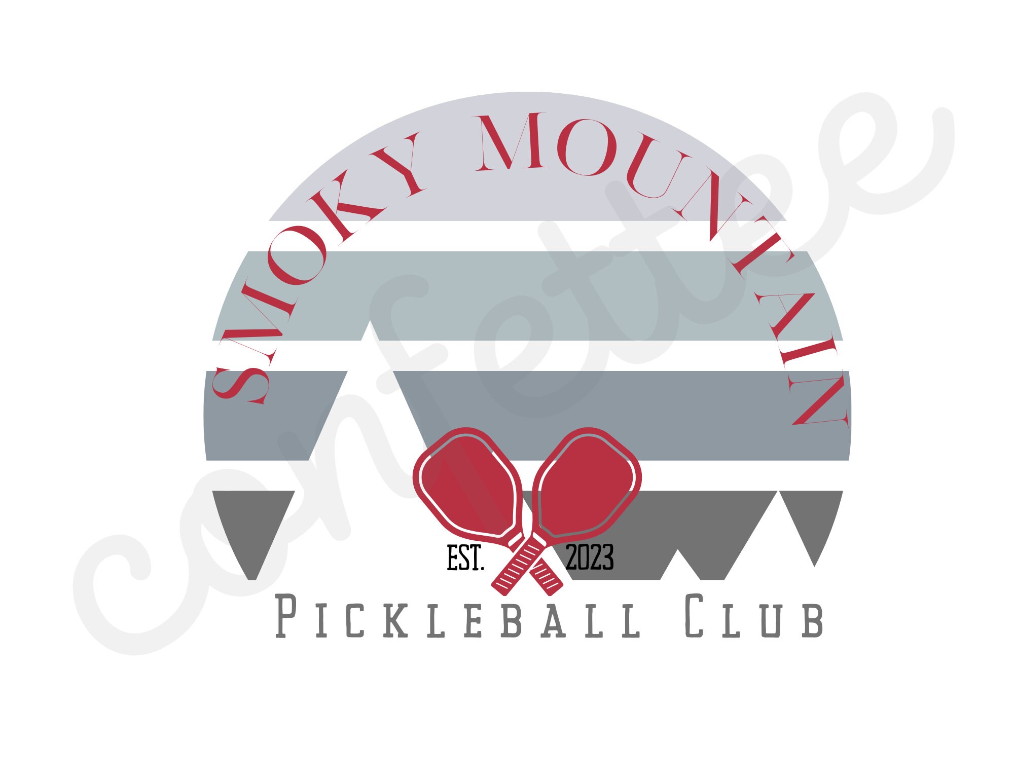 Customizable Pickleball Club Logo digital Art jpg png download - Etsy