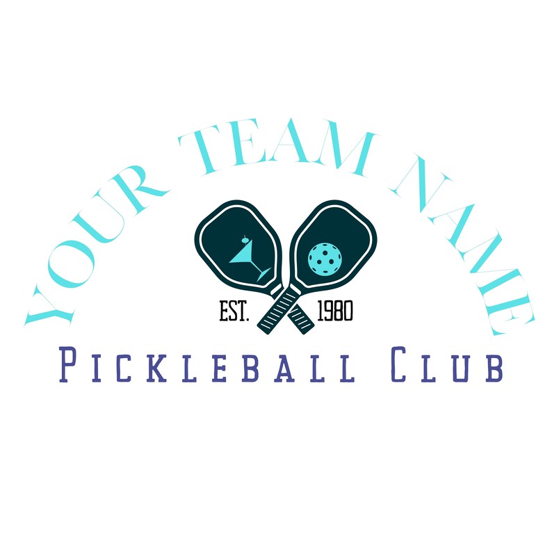 Customizable Pickleball Club Logo *digital Art *jpg *png *download - Etsy