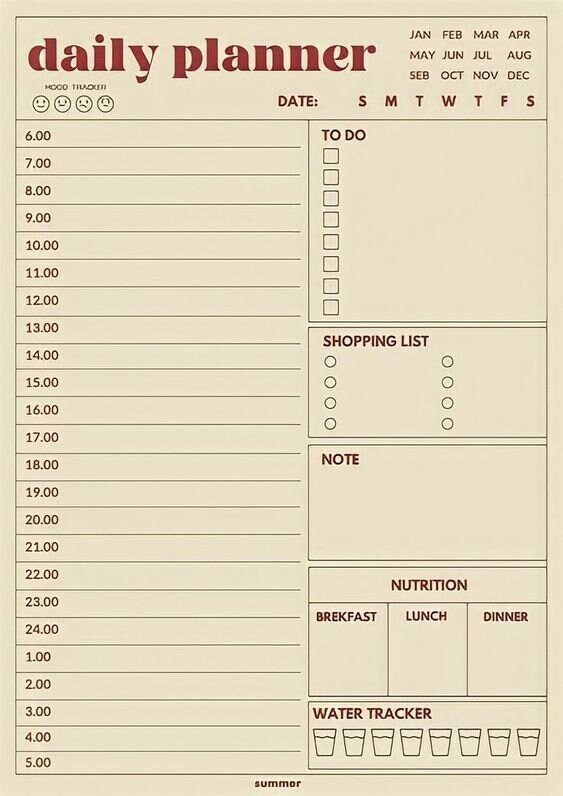 Digital Daily Aesthetic Planner Printable Earth Tone Planner - Etsy UK