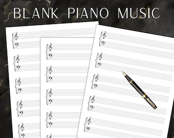 Printable Kids Sheet Music Blank Music Paper Treble Clef Music Sheets ...