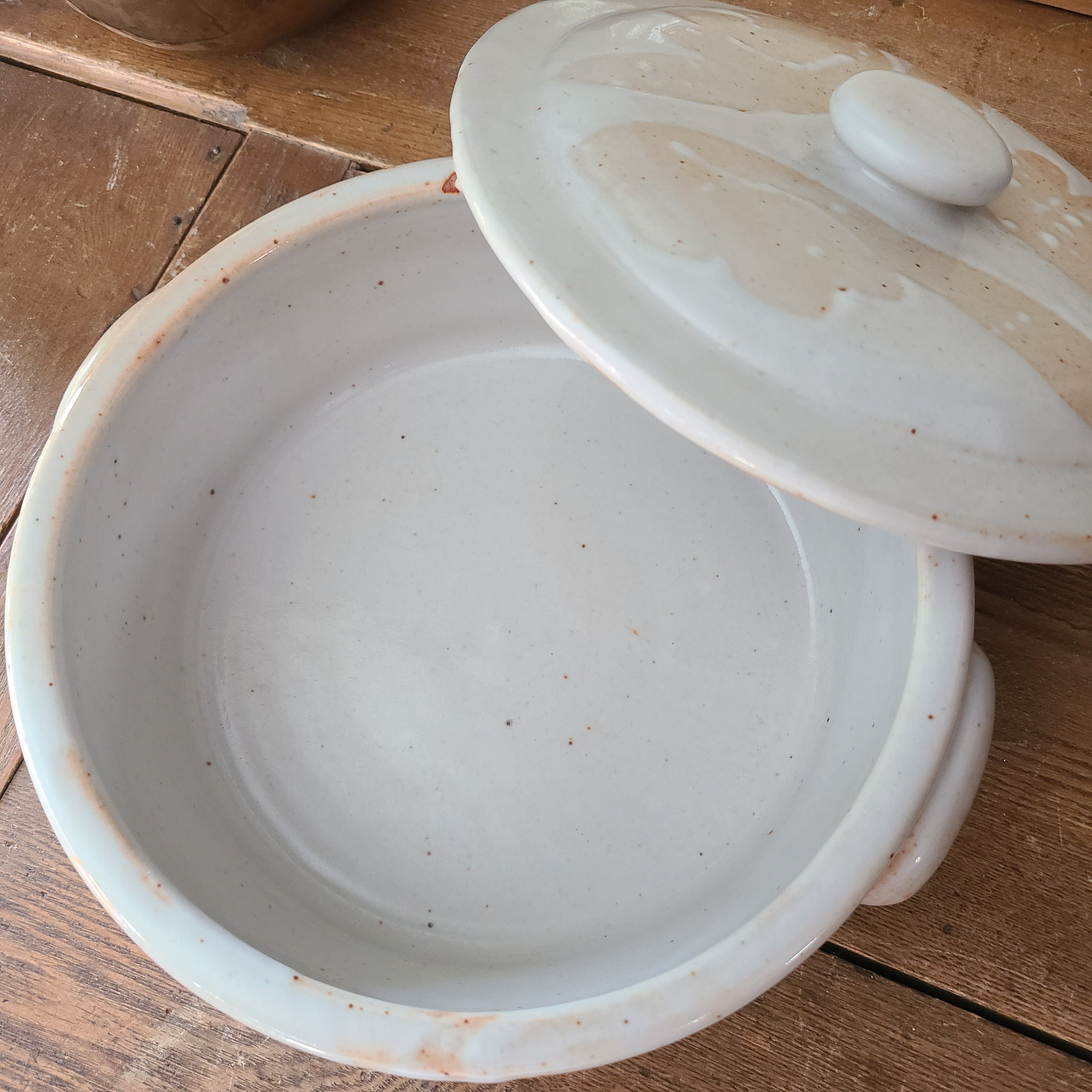 Studio Pottery Stoneware Casserole With Lid - Etsy