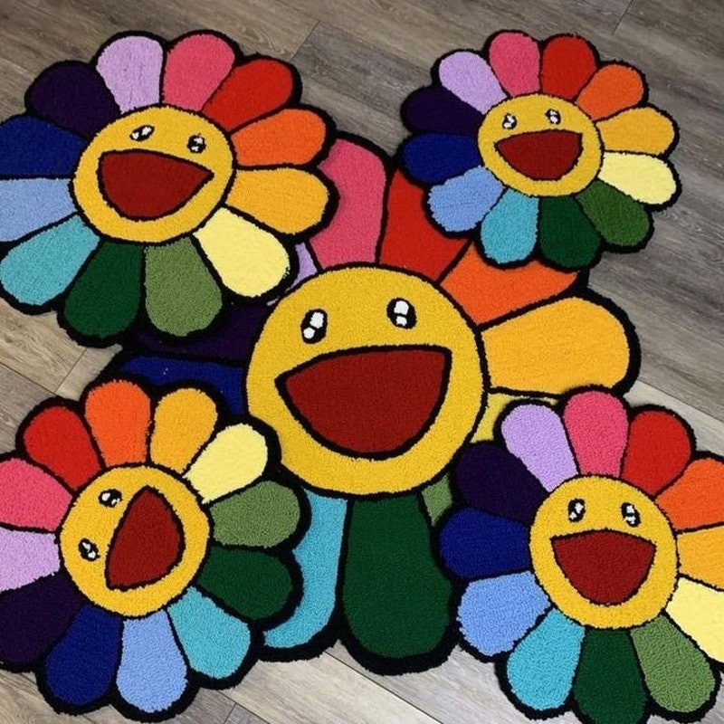 Flower Rug - Etsy