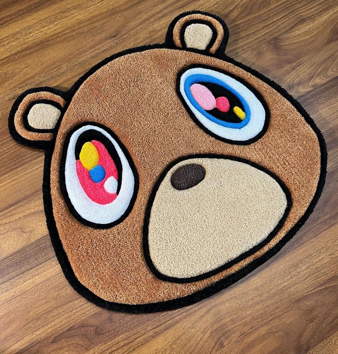 Kanye West Hand Tufted Rug Graduation Bear Custom Rug Customized Gift ...