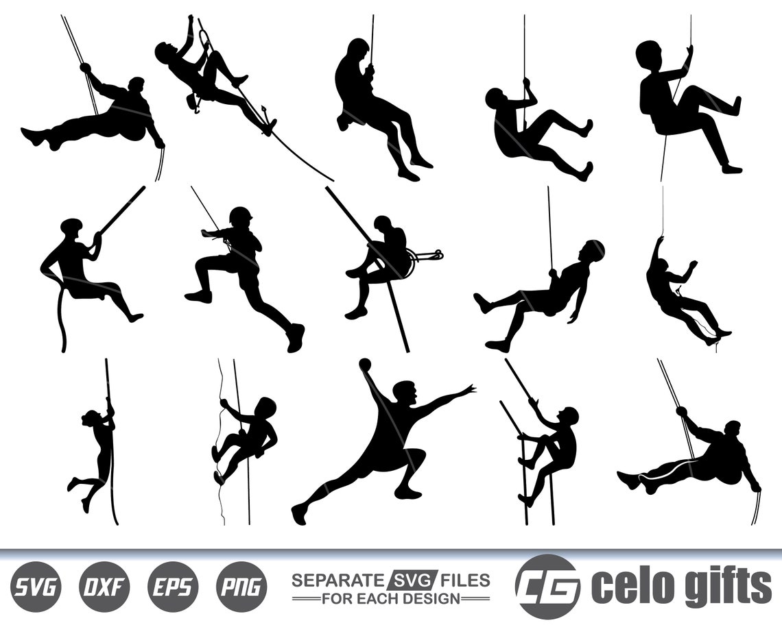 Climbing SVG, Mountain Svg, Alpinist Svg, Rock Climbing Vector, Cricut ...