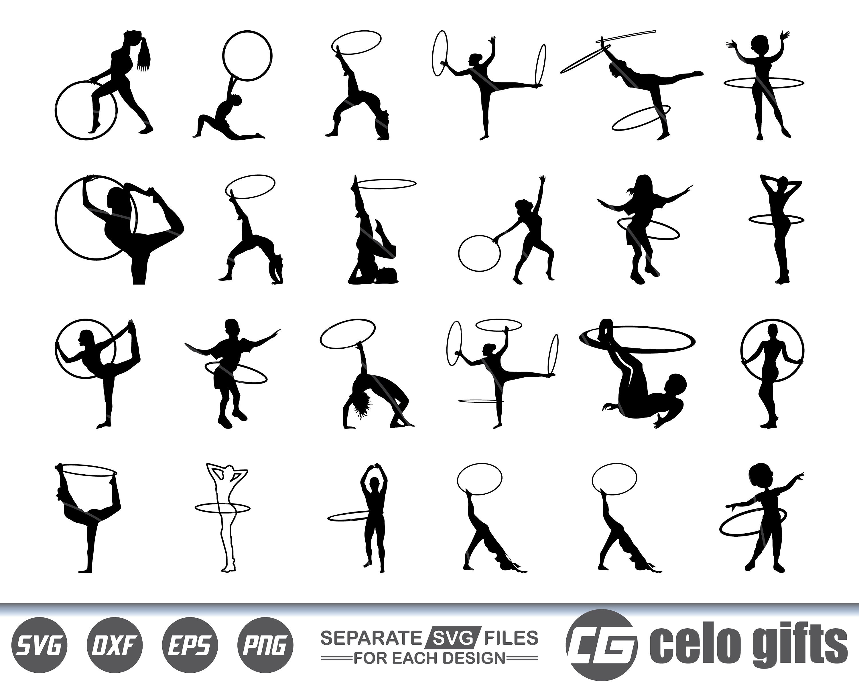 Hula Hoop SVG, Hula Hoop Vector, Cricut File, Clipart, Silhouette ...