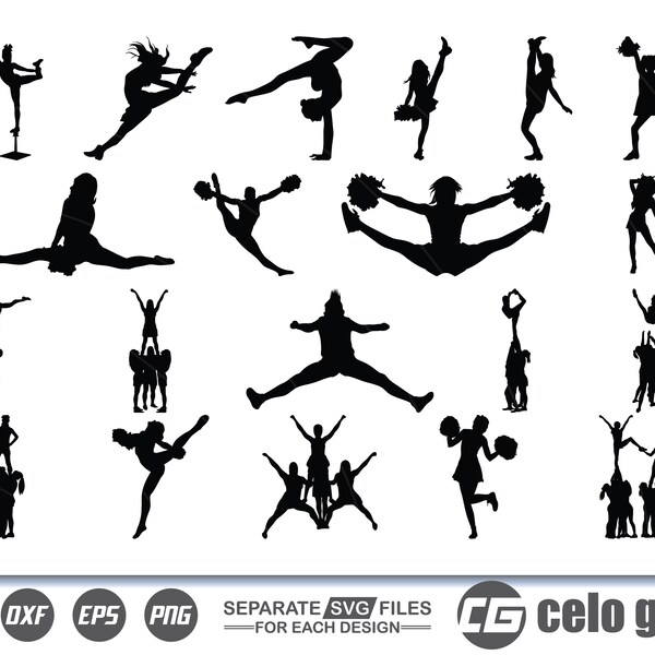 Cheer Stunt Svg - Etsy