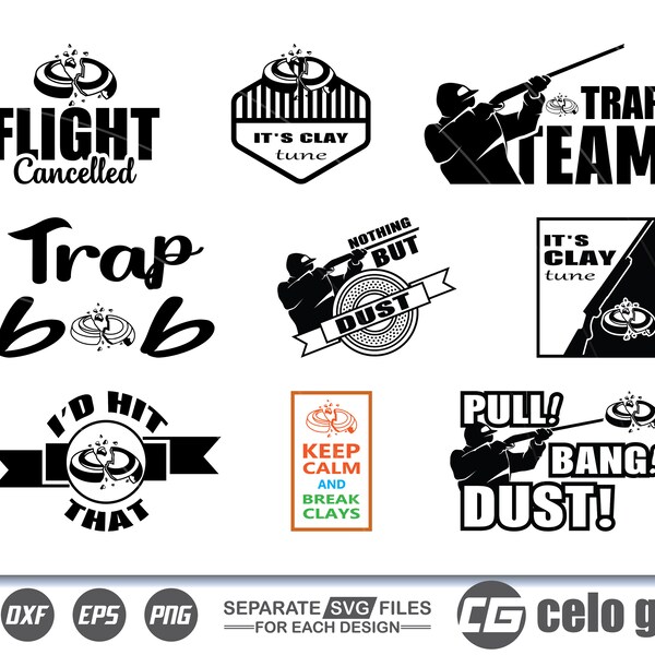 Trap Shooting Svg - Etsy