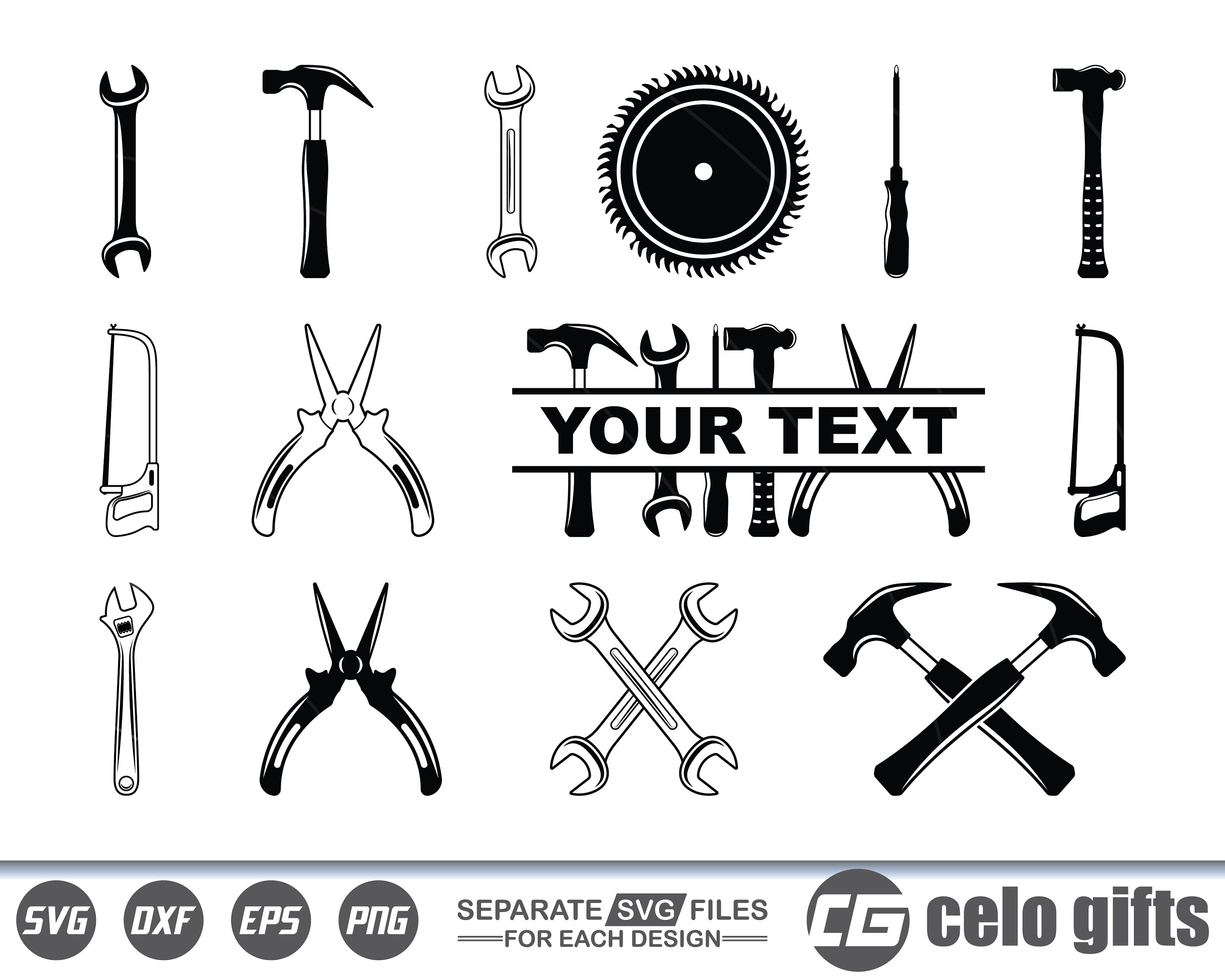 Mechanical Tools SVG, Mechanical Tools Vector, Cricut File, Clipart ...