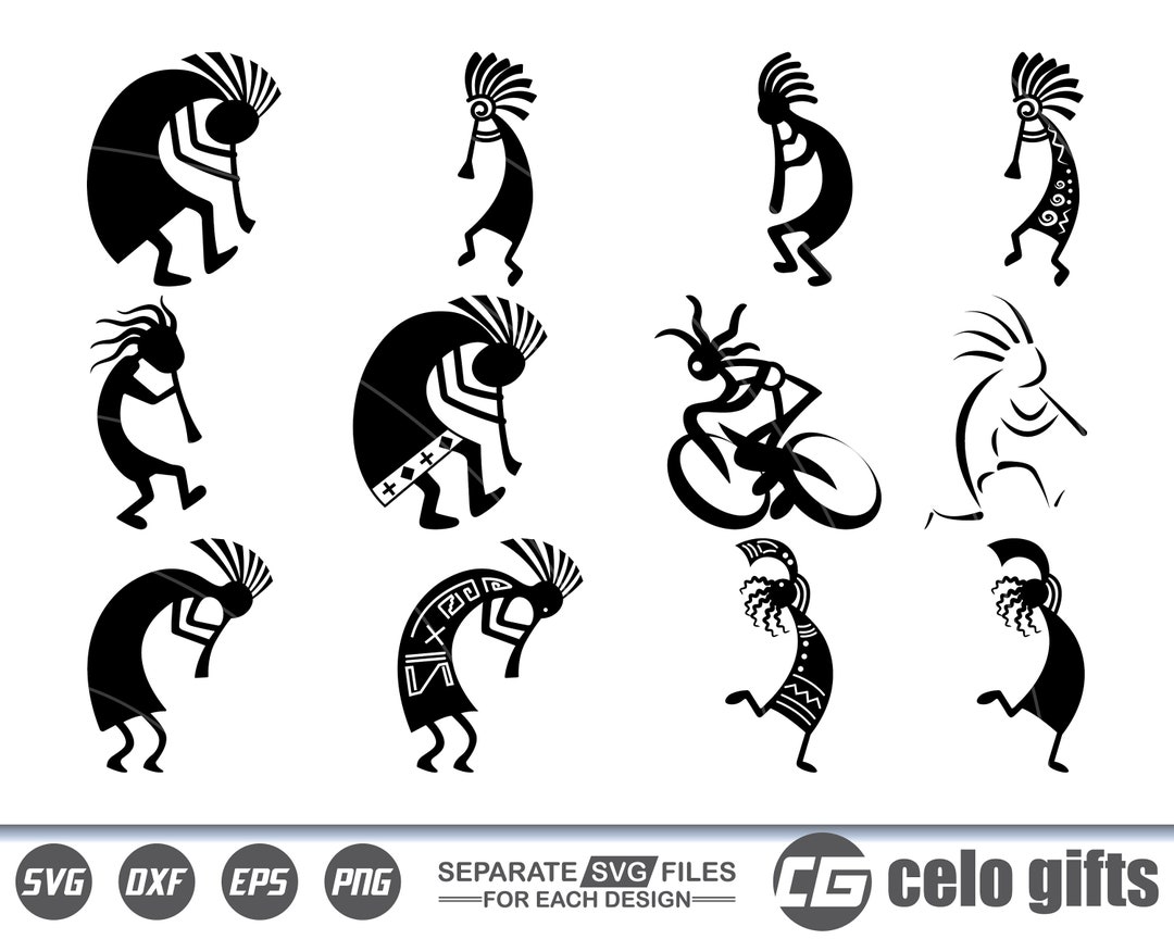 Kokopelli SVG, Kokopelli Vector, Cricut File, Clipart, Silhouette ...