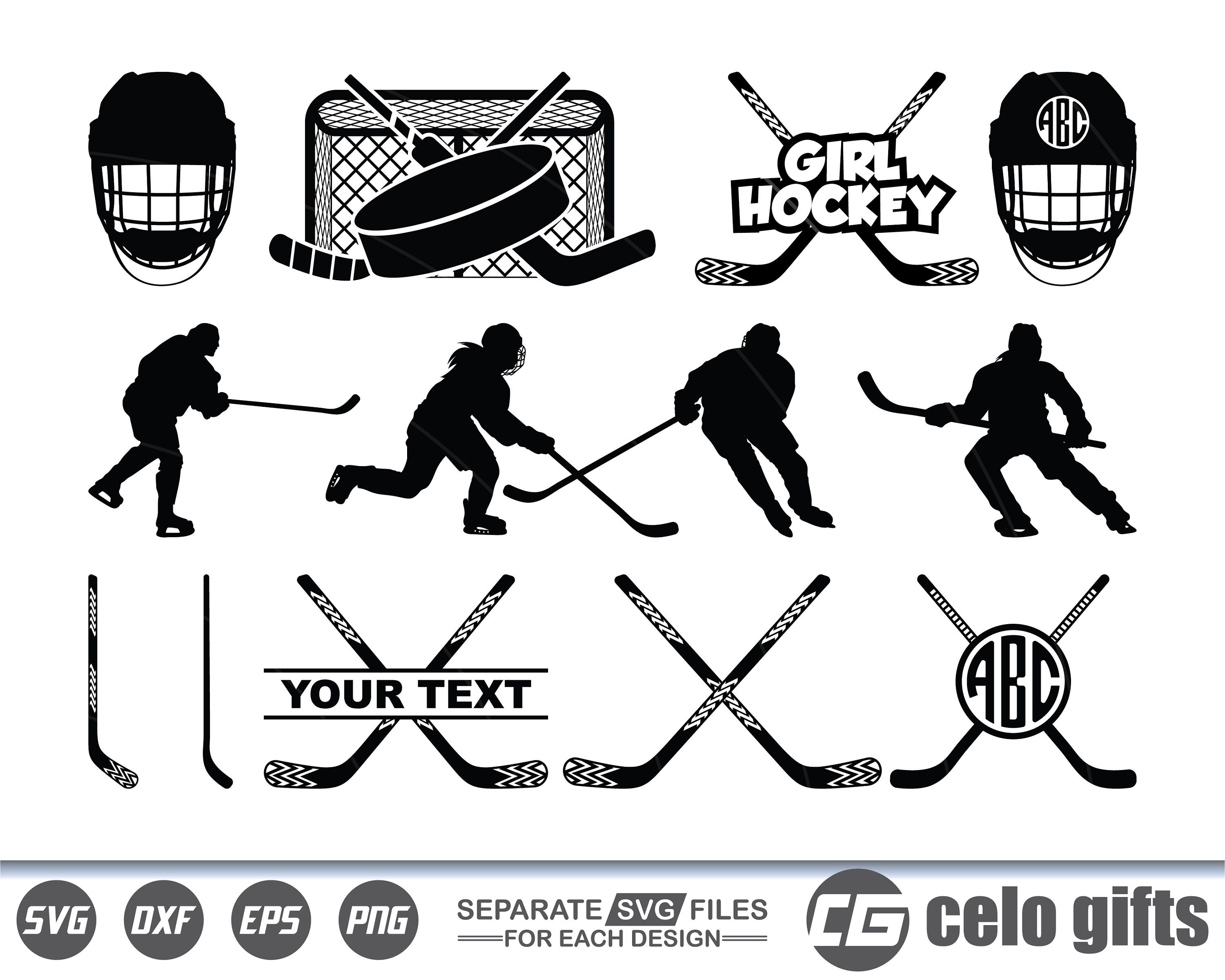 Hockey Female Girl SVG, Hockey Female Girl Vector, Cricut File, Clipart ...