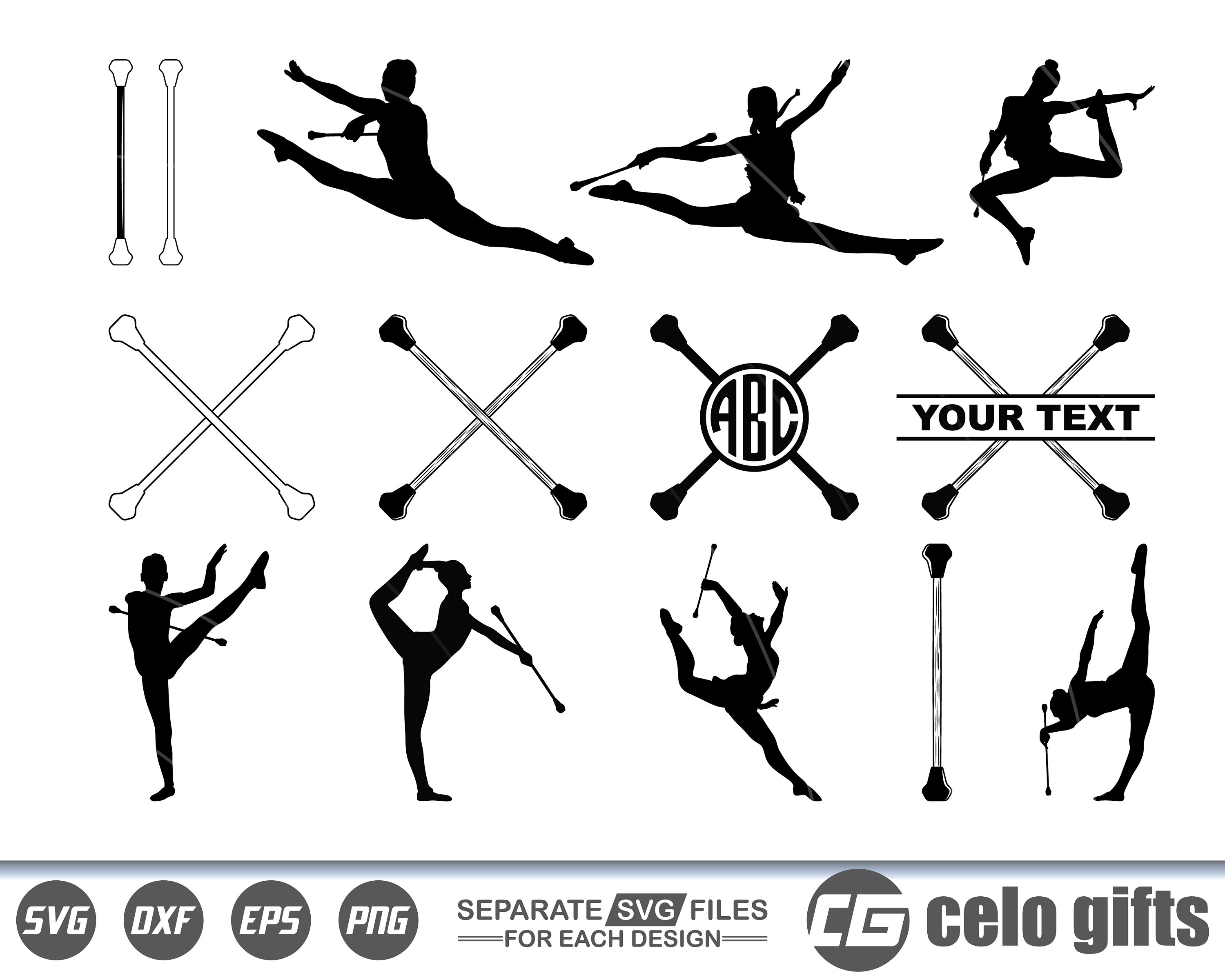 Baton Twirling SVG, Baton Twirling Vector, Cricut File, Clipart ...