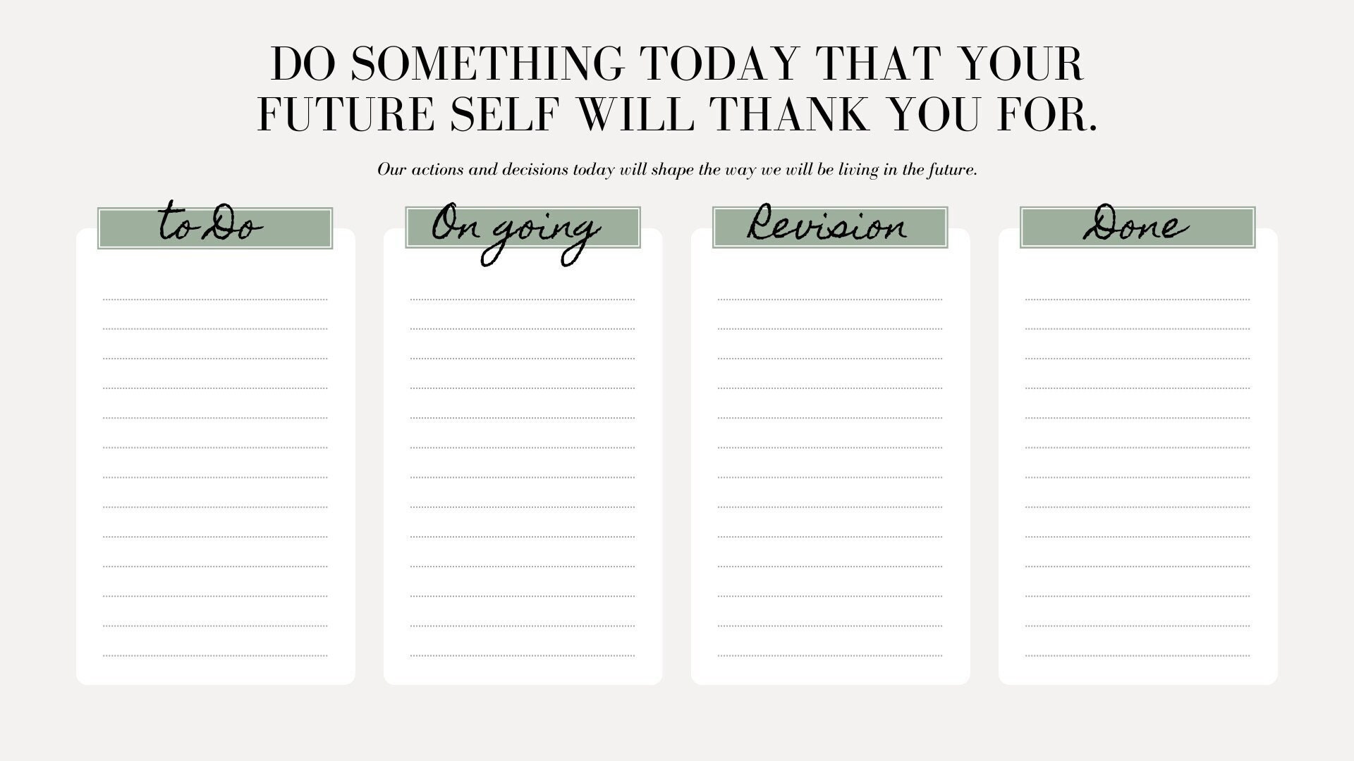 Kanban Board Project Management Planner Etsy