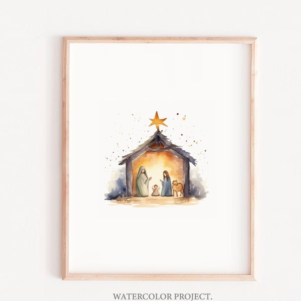 Nativity Print - Etsy