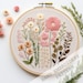 Flax Meadow Embroidery Pattern, Floral Pattern, Botanical Embroidery ...