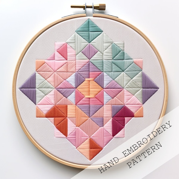 Geometric Embroidery - Etsy