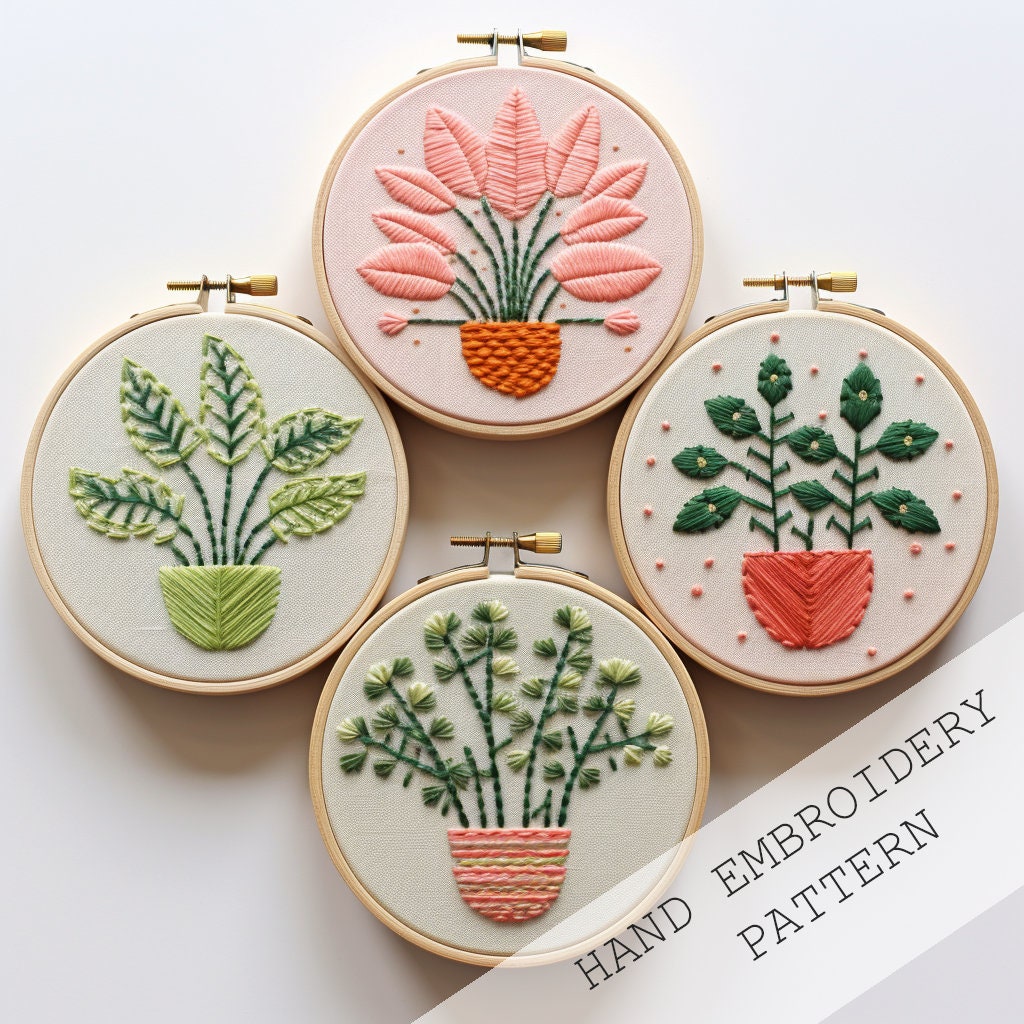 MINI BUNDLE PACK Plants Embroidery Patterns, All Current and Future ...