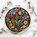 Floral Window Embroidery Pattern, Beginner Hand Embroidery, Beautiful ...