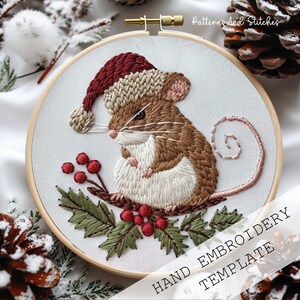 Little Mouse Embroidery Pattern, PDF Pattern, Embroidery Design ...
